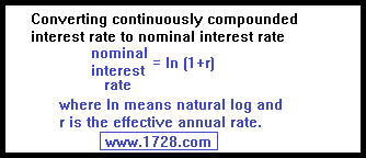 CALCULATING COMPOUND INTEREST RATES